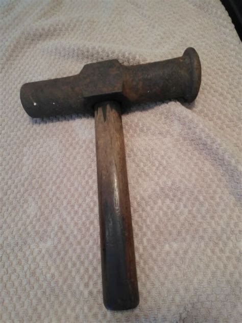 Antique Railroad Spike Sledge Hammer Vintage Blacksmith Tool 5lbs Free