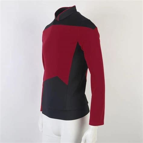 Star Trek Tng Cosplay Costume Red Shirt Starfleet Operations Uniform