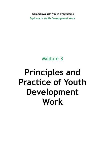 Filecyp Diploma Principles And Practice Of Youth Development Work