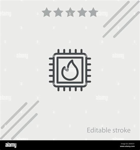 Cpu Vector Icon Modern Simple Vector Illustration Stock Vector Image Art Alamy