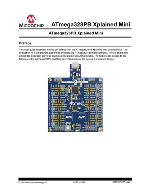 Pdf Atmega Pb Xplained Mini Atmega Pb Xplained Mini Website Kit Information Latest