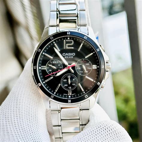 Đồng Hồ Nam Casio Mtp 1374d 1a Mặt Kính Khoáng Vỏ Thép Không Gỉ Chính Hãng [dory Watch