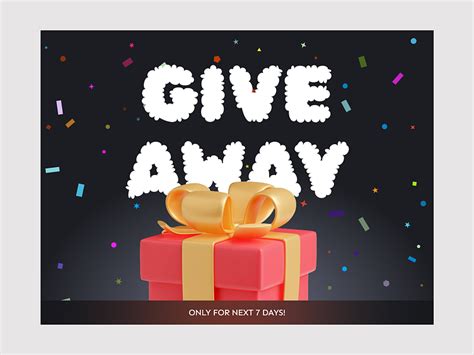 Giveaway Ui Design Daily Ui Day 99100 By Israt Jahan On Dribbble