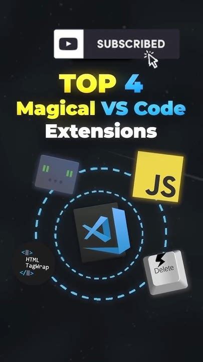 Top 4 Magical Vs Code Extensions 😲🧑‍💻thejetsetjoy Coding Viralvideo