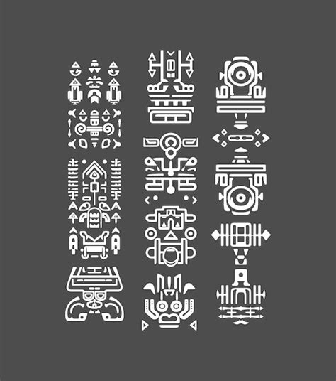 Premium Vector Aztec Tribal Decoration Vector