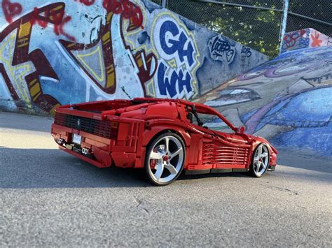 Lego Moc Ferrari Testarossa By Loxlego Rebrickable Build With Lego