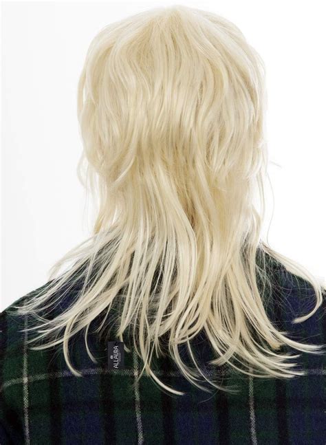 ALLAURA Garth Blonde Mullet Wig For Men 80s Costume Joe Dirt Style