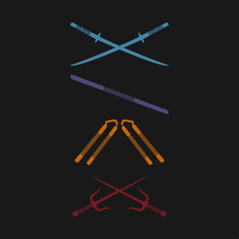Tmnt Weapons Ninja Turtles T Shirt Teepublic