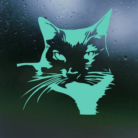 Dye Cut Vinyl Tuxedo Cat Decal Car Decal Truck Decal Laptop Decal