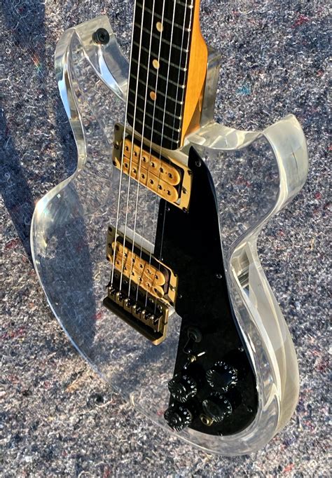 Glass Master Exile Custom 1980 See Trough Body Plexiglass® Guitar For