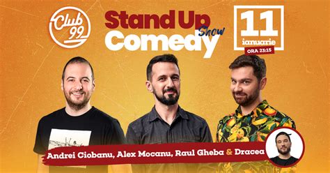 Bilete Stand Up Comedy Cu Andrei Ciobanu Raul Gheba Alex Mocanu
