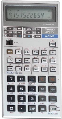 Calculators Casio Fx 3600P Calculator Org