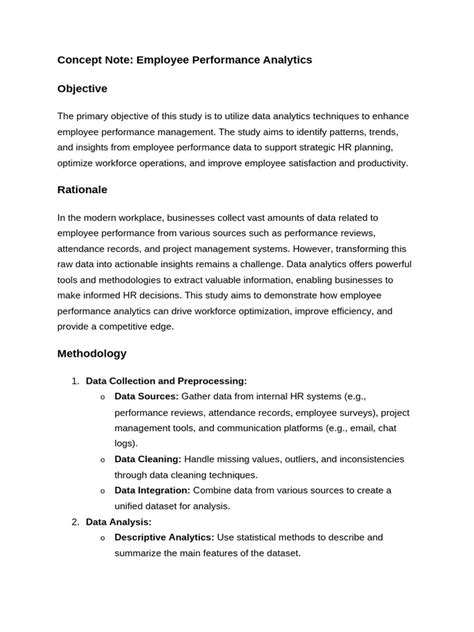Employee Performance Analyics Pdf Analytics Data