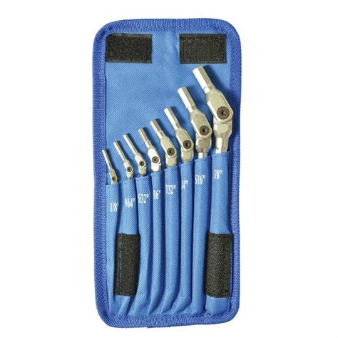 8pc Hex Pro Pivot Head Hex Wrench Set