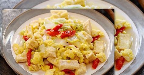 Resep Praktis Telur Orak Arik Sawi Putih Spesial Resep Hari Ini
