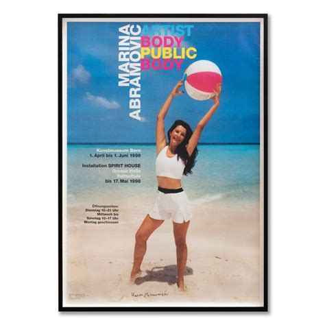 Marina Abramović Artist Body Public Body 1998 Framed Poster Royal