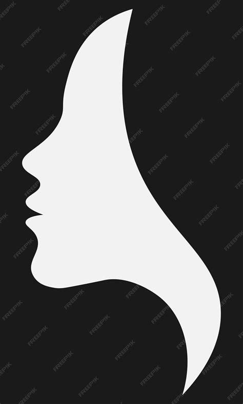 Premium Vector Silhouette Of Woman Face Side View Woman Beauty