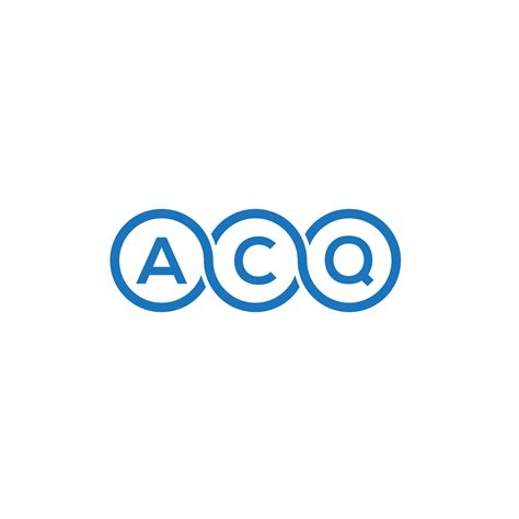 ACQ Letter Logo Design On White Background ACQ Creative Initials