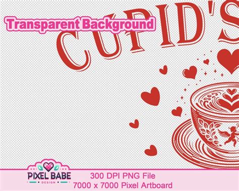 Cupids Cafe Png Valentine Png Cupid Svg Love Svg Valentines Day Png
