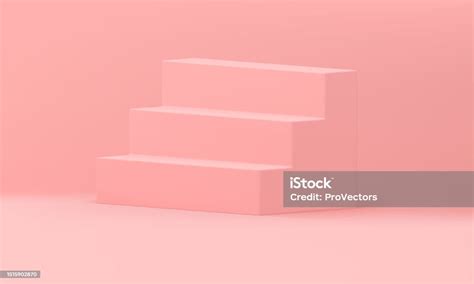 3d 계단 핑크 사다리 수준 기하학적 구조 성공 성취 기회 받침대 벡터 계단에 대한 스톡 벡터 아트 및 기타 이미지 계단