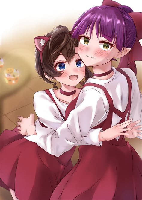 Nekomusume Nekomusume And Inuyama Mana Gegege No Kitarou Drawn By E