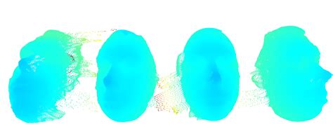Python Combining Point Clouds Of Facial Poses Into A 3d Mesh Stack