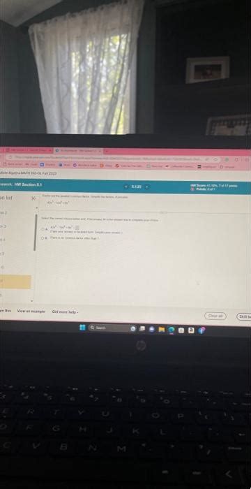 Solved Factor Out The Greatest Common Factor Simplify The