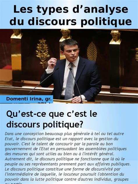 Pdf Les Types Danalyse Du Discours Politique Dokumentips