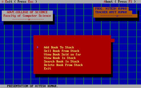 Book Shop Management System