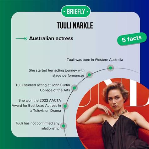 Tuuli Narkles Age And Story 11 Facts About The Aacta Award Winning Actress Za