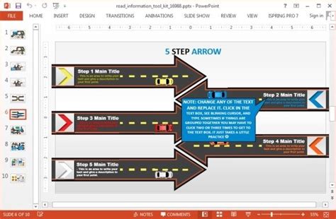Animated Road Information Toolkit For PowerPoint