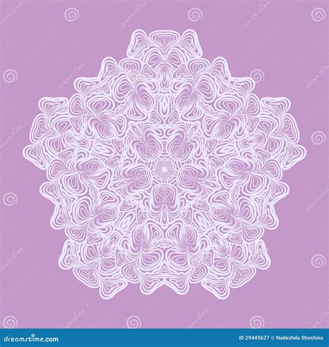 White Lace Napkin Stock Vector Illustration Of Background 29445627