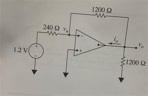 Solved B [5] Write The Kcl Equation That Pertains At The