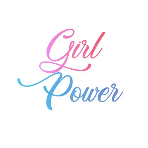 Premium Vector Girl Power Motivational Quote In Pink Letters