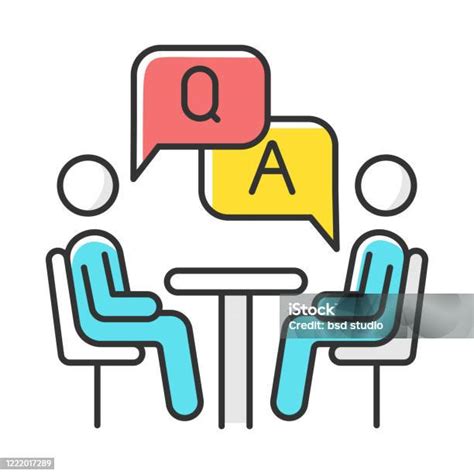 개인 인터뷰 설문 조사 색상 아이콘입니다 질문과 답변 설문 조사 사회 연구 소비자 고객 만족 피드백 평가 데이터 수집 사회학 격리 벡터 일러스트레이션 얼굴을 맞대다에 대한