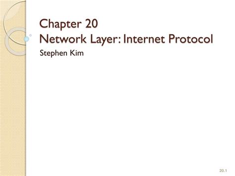 PPT Chapter Network Layer Internet Protocol PowerPoint Presentation ID