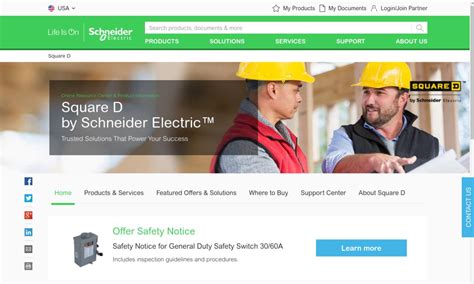 Square D Schneider Electric Electric Switch