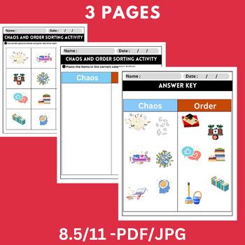 Discovering Chaos And Order Sorting Activity Cut And Paste By JonasVVD
