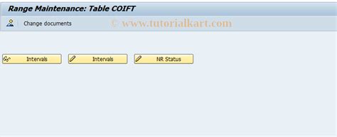 PA05 SAP Tcode Number Range Maintenance RP COIFT Transaction Code