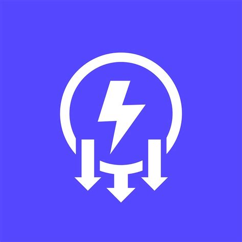Power Consumption Decrease Icon Electricity Concept 7169926 Vector Art At Vecteezy