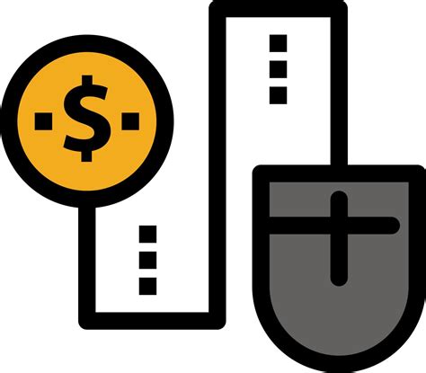 Mouse Connect Money Dollar Connection Flat Color Icon Vector Icon Banner Template 19108183