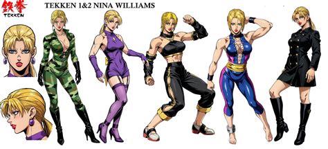 Retro Anime Tekken 1 And 2 Nina Williams By Criticalart64 On Deviantart