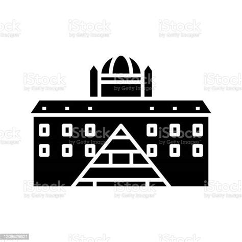 不同的建築物黑色圖示概念插圖向量平面符號字形符號向量圖形及更多一組物體圖片 一組物體 不動產 互聯網 Istock
