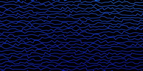 Dark Blue Vector Background With Wry Lines Abstract Gradient