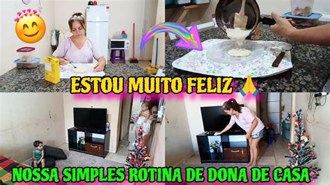 ESTOU MUITO FELIZ DEUS E MARAVILHOSO LAVEI A SALA Nossa Simples