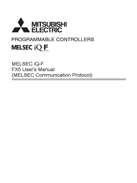 Fx5 Users Manual Melsec Communication Protocol Eng Ver A Pdf