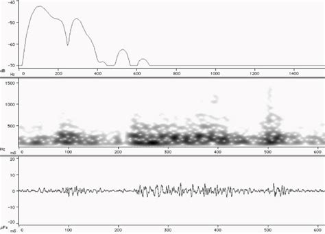 representative power spectrum top spectrogram middle and wave