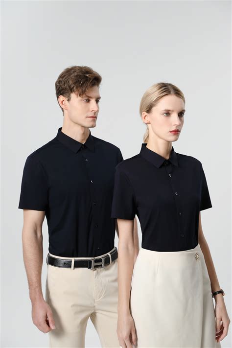 翻领polo Ev 2219款丝光衬衫 东莞市万有服饰有限公司