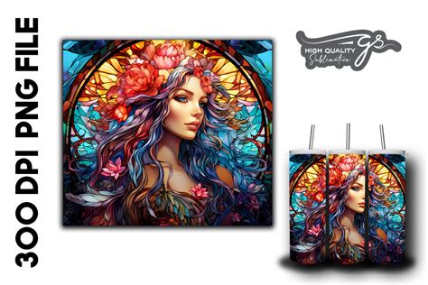Girls Stain Glass Background 26 Graphic By Glamousitasublimation