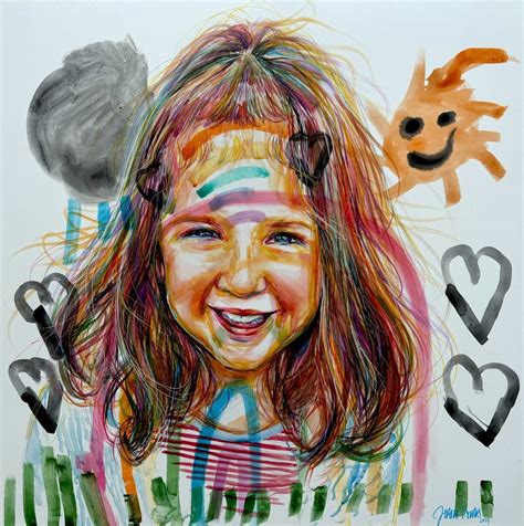 Rainbows Hearts And Even A Stormy Cloud In This Scribble Collab